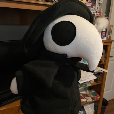 Plague Doctor Plush Toy Creepy Cute Plushie Goth Plush Black Death ...