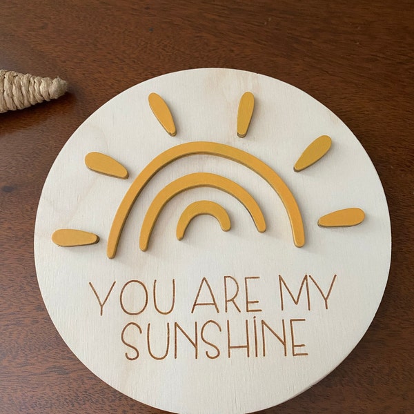 Sunshine Name Sign | Baby Name | Sun Nursery Decor | Modern Decor ...
