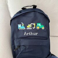 Personalised Train Design Backpack Rucksacknursey School - Etsy UK