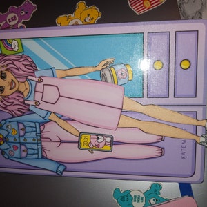 Paper Doll Printables DIY Kits for Kids, Dress up Doll, Paper Doll ...