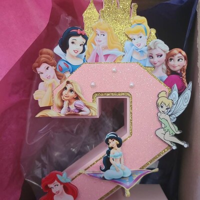 Princess Party Decor, Princess 3D Letter, Princess Party Theme ...