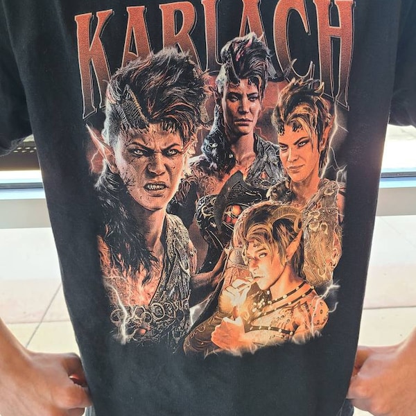 Limited Karlach Baldurs Gate 3 Vintage T-shirt, Gift for Women and Man ...
