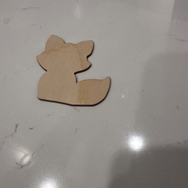 Fox - Wildlife - Laser Cut Unfinished Wood Cutout Shapes - Always Check ...
