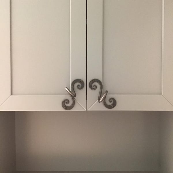 Decorative Iron Cabinet Finger Pull - Etsy