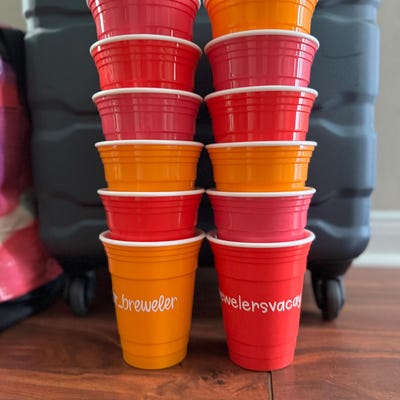 Personalized Reusable Plastic Party Cups Set of 6 Custom Solo Cups - Etsy