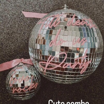 Personalised Disco Ball 20cm Party & Wedding Decor Unique - Etsy