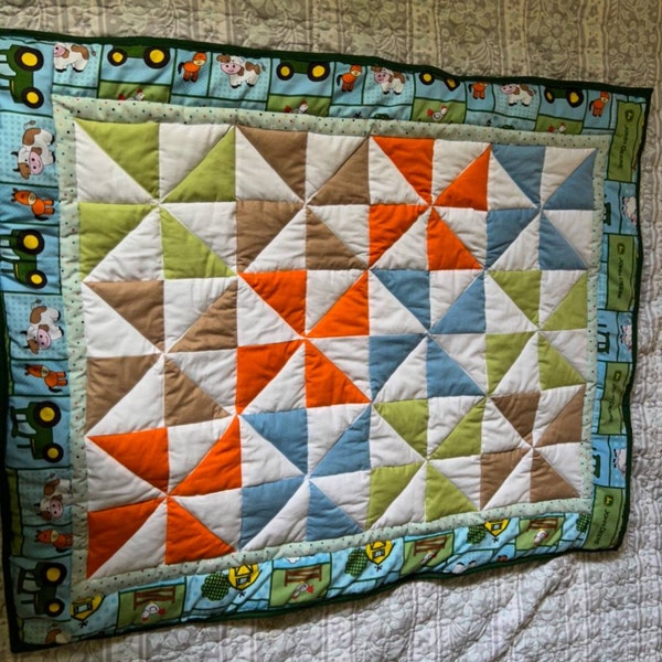Pinwheel Baby Quilt Pattern - Etsy
