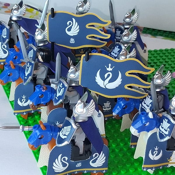 Lego Castle - Fabric Flags, Various Styles and Factions. Minifigure ...