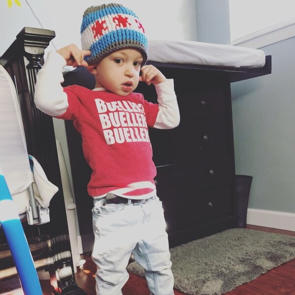 Chicago Flag Inspired Crochet Hat - Windy City Beanie - Warm Hat ...
