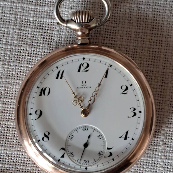 2P405 Omega 14k Solid Gold, Full Hunter Pocket Watch - Etsy