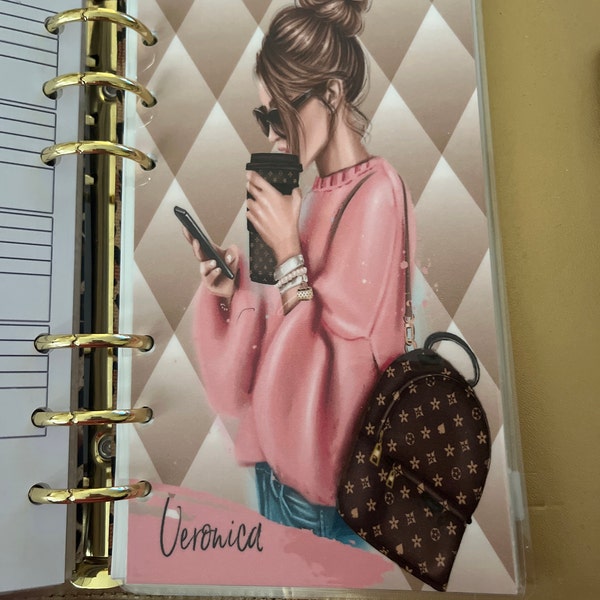 Fashion Style Girl Agenda Insert Dashboard or Cover Set for Your ...