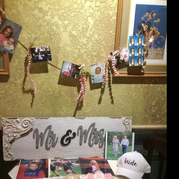 SHORE | Horizontal Twine Photo Holder W/ Clothes Pins - Rustic Decor ...