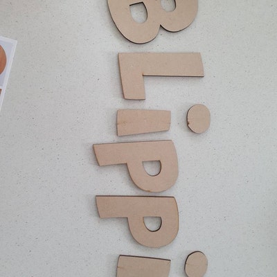 MDF Wooden Letters Laser Cut MDF 3MM 5cm 7.5cm 10cm Wood Letters Nova ...