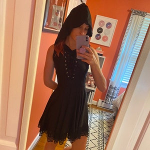 Skull dress Gothic dress dark witch witchy ritual dress | Etsy