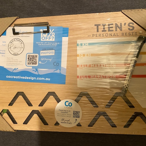 Running Medal and Personal Bests Display Board | WHITEBOARD Design ...