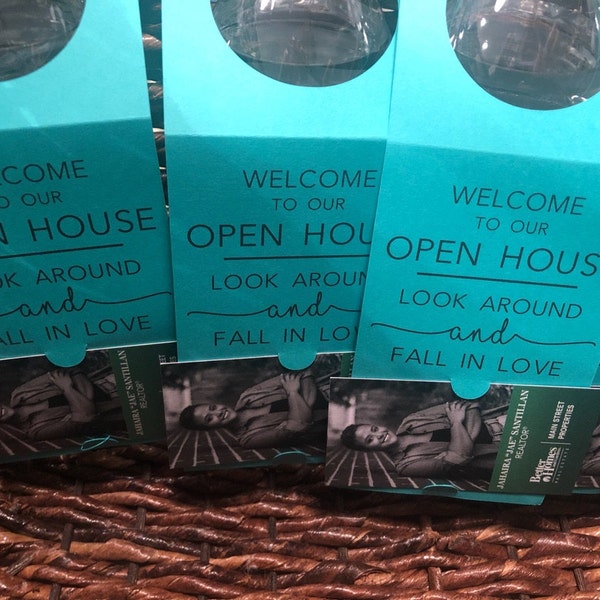 Bottle Hang Tags for Open Houses & Real Estate Agents | Real Estate ...