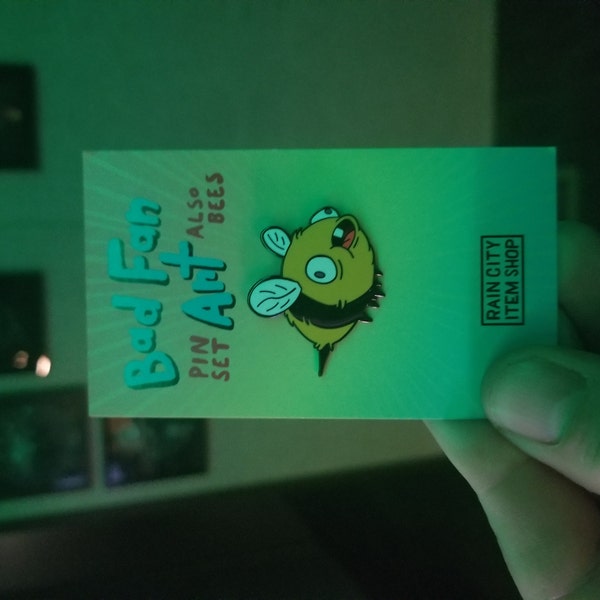 Derpy Bee Hard Enamel Pin Bad Fan Art Also Bees Pin Set - Etsy