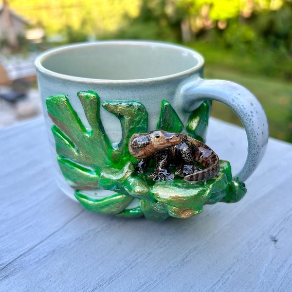 Little Critterz Frog Leopard Green Frog "rana" - Home Decor Reptile ...