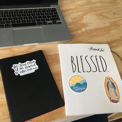 St. Francis of Assisi & Dog Sticker Catholic Sticker - Etsy