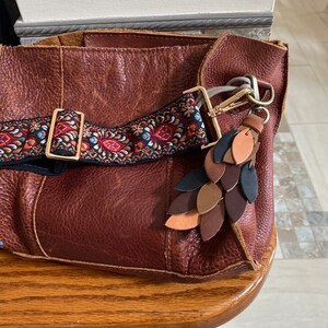 Leather Waterfall Leather Purse Charm Tassel Hand Made With Variety of ...