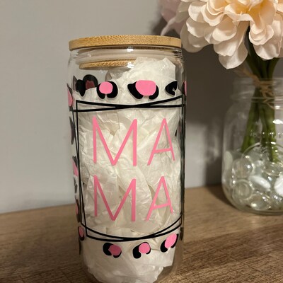 Boho Flower Svg Libbey Glass Wrap Svg, Retro Floral Daisy 16oz Libby ...