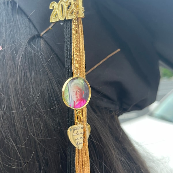 Graduation Photo Charm, Graduation Memorial Tassel, Tassel Photo ...