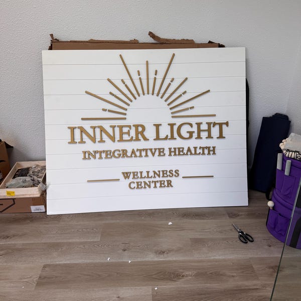 Custom Laser Cut Sign, Clinic Sign, Sign With Raised 3D Design ...