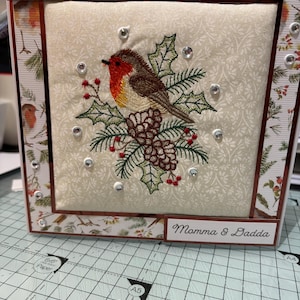 Christmas Robin - Machine Embroidery Designs Instant Download 4x4 5x5 ...