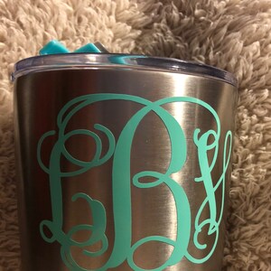 Monogram Decal for Yeti Cup / Personalized Yeti Cup / Yeti - Etsy