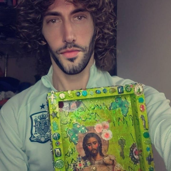 Paradise Garden- Jesus Christ Catholic Shrine Art Original Collage ...