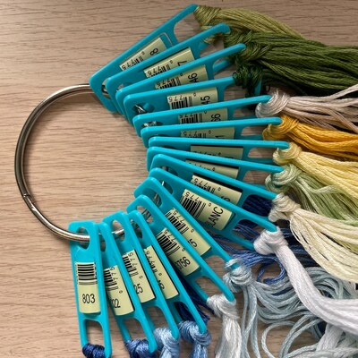 MIDI Floss Thread Drops With Label Tag Slot Cross Stitch, Embroidery ...