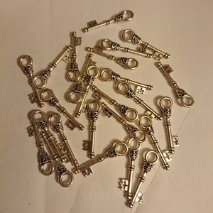 Bulk Skeleton Keys-key Pendants-skeleton Keys-mixed Metal - Etsy