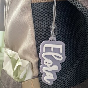 Acrylic Kids Bag Tag Colourful Bag Tag Personalised Bag Tag - Etsy ...
