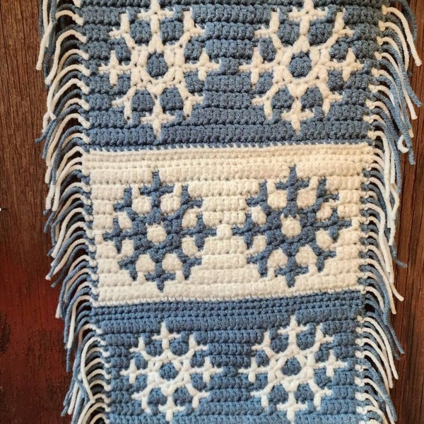 Snowflakes Mosaic Crochet Pattern Chart by Sixel Design - Etsy
