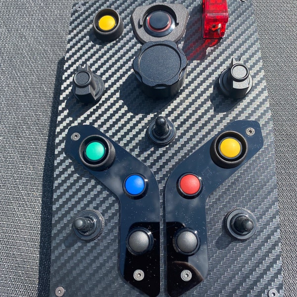 Carbon Fiber GT3-PRO Sim Racing Button Box With RGB & LCD Display ...