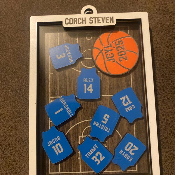 Personalized Basketball Shaker Ornament, Custom Jersey's Name & Number ...