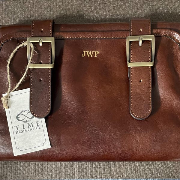 Brown Leather Attache Case, Hard-sided Briefcase, Code Lock Briefcase ...