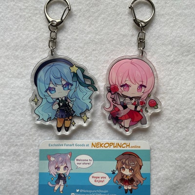Hololive Vtuber Doujin Double-sided Acrylic Keychain Charm Volume.10 - Etsy Canada
