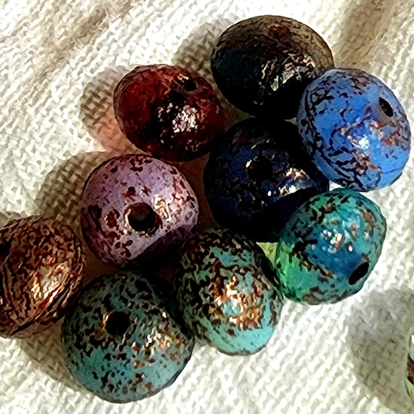 FREE SHIPPING A Medley, Rondelle Beads, Czech Beads, Beads - Etsy