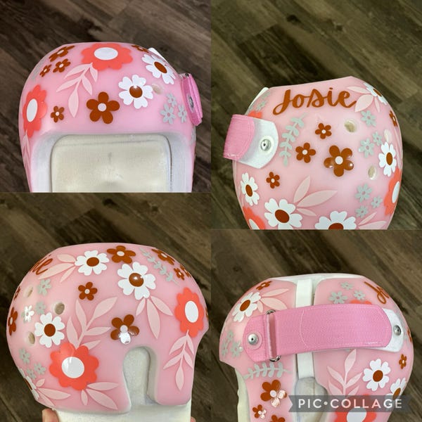 Baby Boy Sports Cranial Helmet Decals: Footballs and Basketballs NEW - Etsy