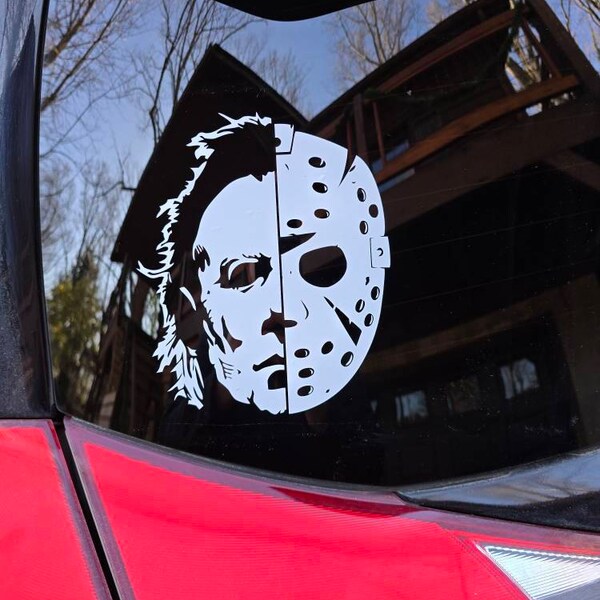 Jason / Michael Myers Window Decal - Etsy