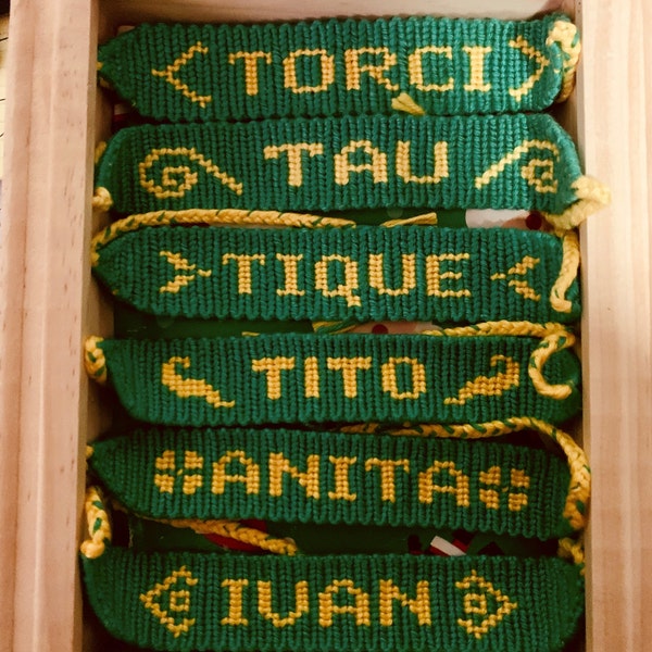 Personalised Custom Braided Bookmark Knotted Alpha Pattern Bookmark ...