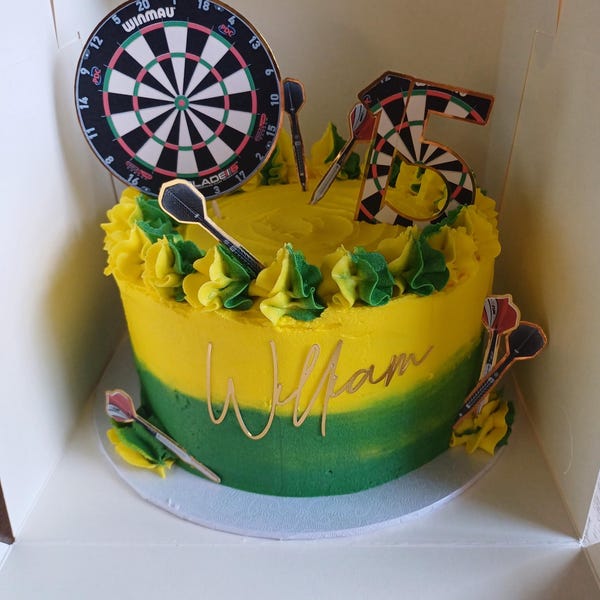Darts Cake Topper, Cake Topper, Sports Cake Topper, Dart Cake, Dart ...