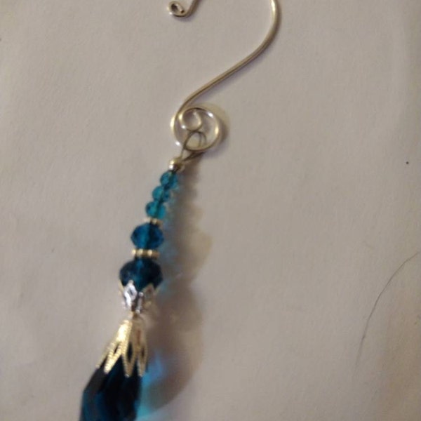 Crystal Pendulum, Smoky Satin Grey Asfour Full Lead Crystal Prism ...