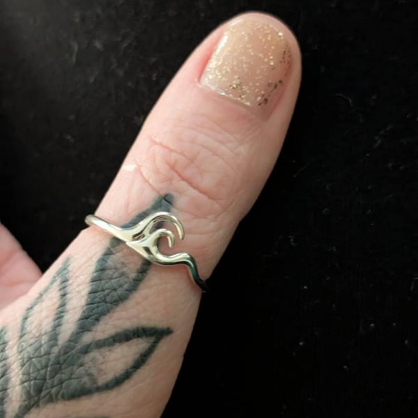 Minimalist Cloud Ring Yellow Gold Cloud Jewelry Cloud Jewelry Dainty ...