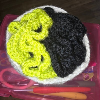 Brainy Skull Coaster Set CROCHET PATTERN / Skull Coaster PDF English ...