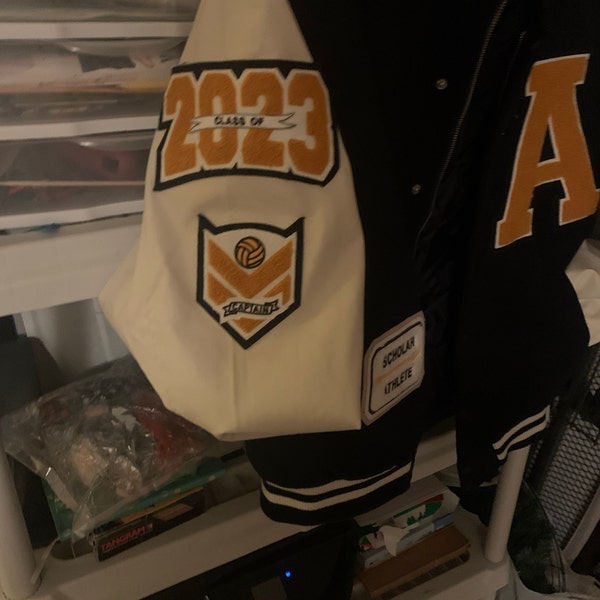 Chenille Chevrons, Bars, & Pennants Custom Letterman Jacket Patch ...