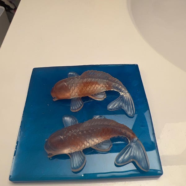 Cute Koi Fish Silicone Mold-lucky Koi Fish Mold-koi Fish Resin Mold-koi ...