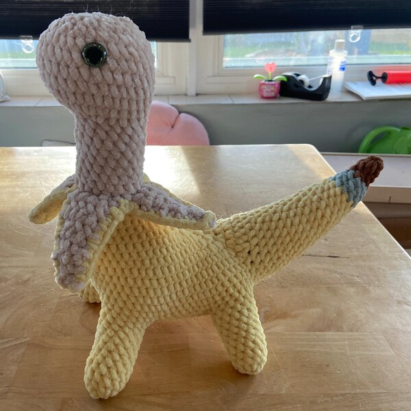 Bananasaurus Dinosaur NO SEW Crochet Pattern - Etsy