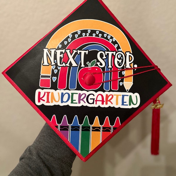 Printable Grad Cap Topper, DIY Graduation Cap Topper, Pre-k Grad ...